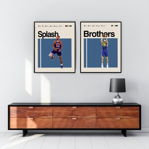 Splash Brothers Poster, Golden State Warriors Art, NBA Poster ...