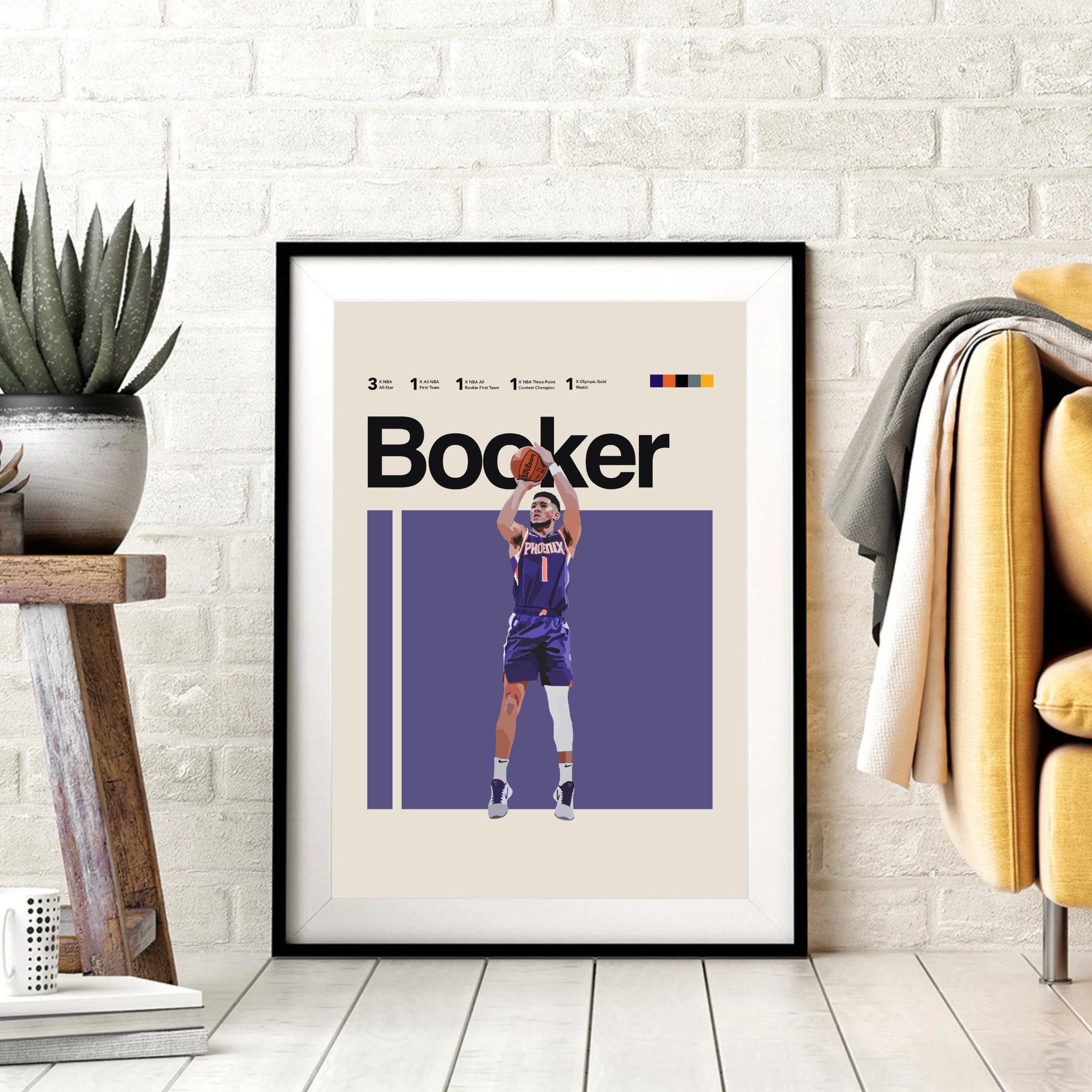 Devin Booker Inspired Poster Phoenix Suns Art Print 11x14 - Etsy
