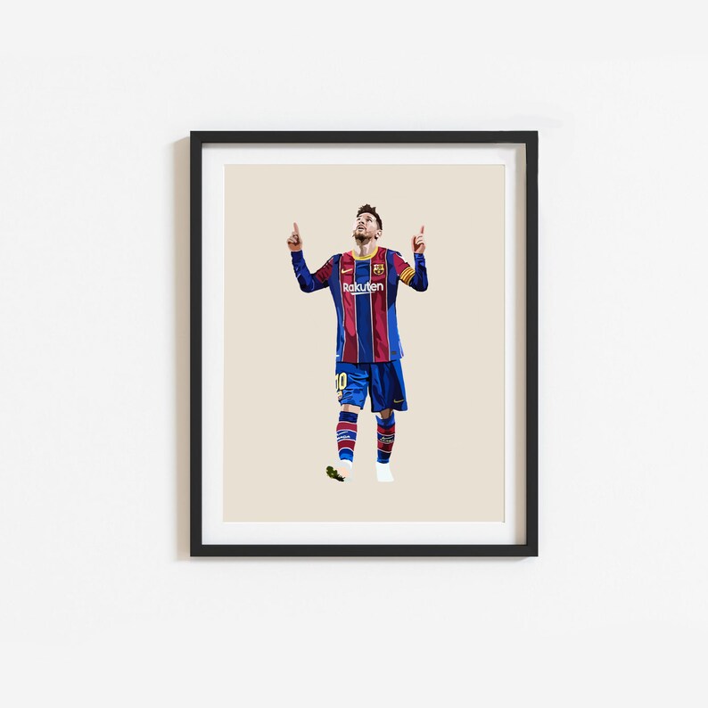 Lionel Messi Messi Poster Soccer Poster Modern Soccer | Etsy