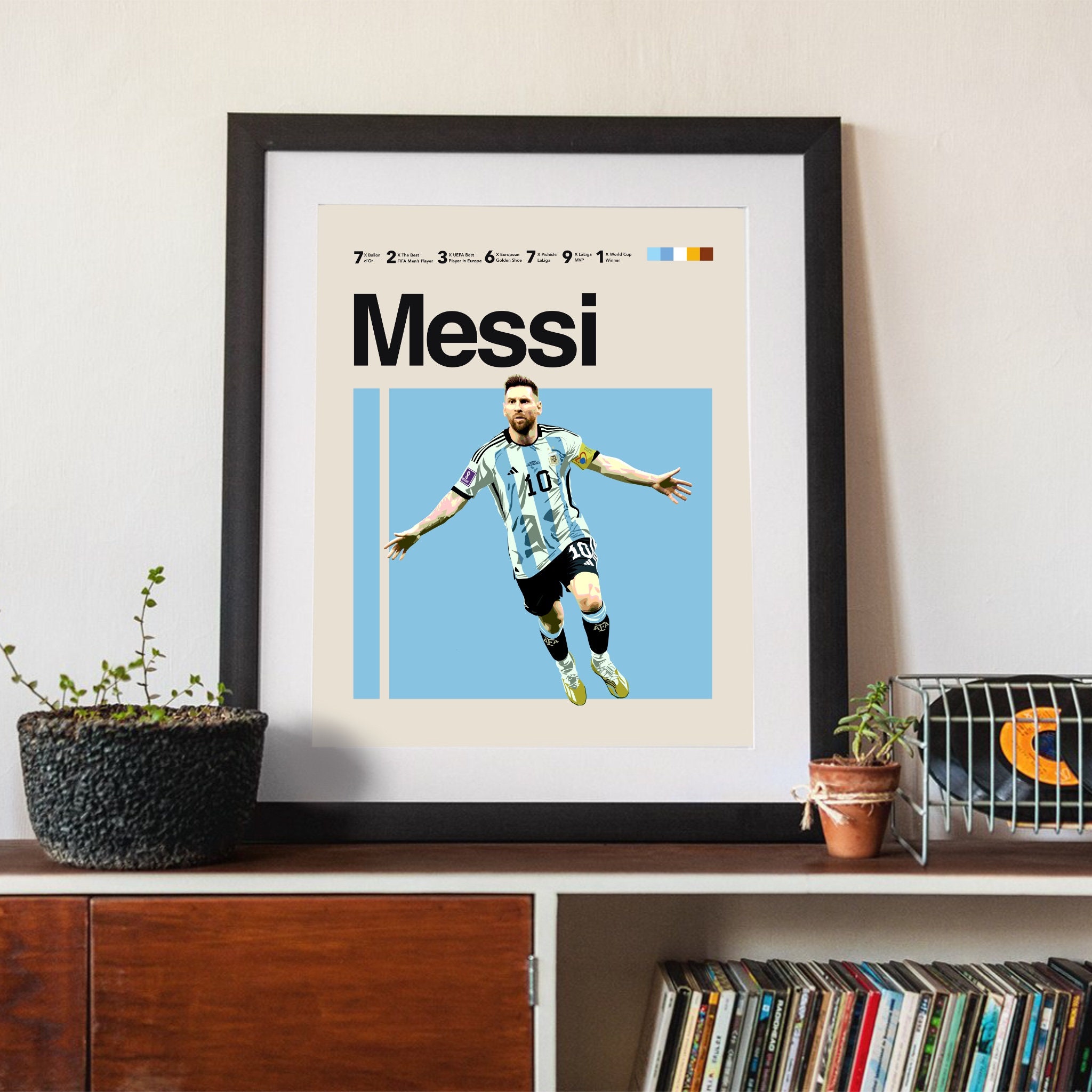 Lionel Messi Inspired Poster Argentina Soccer Poster - Etsy