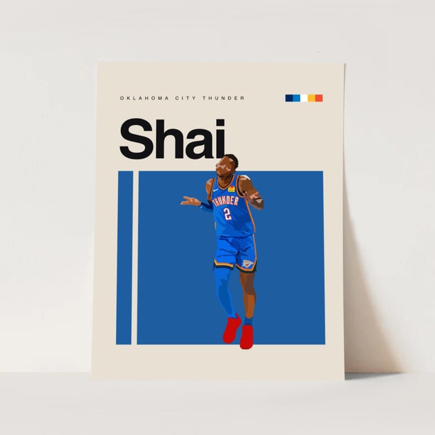 Shai Gilgeous-Alexander Poster, OKC Thunder Premium Matte Vertical Posters