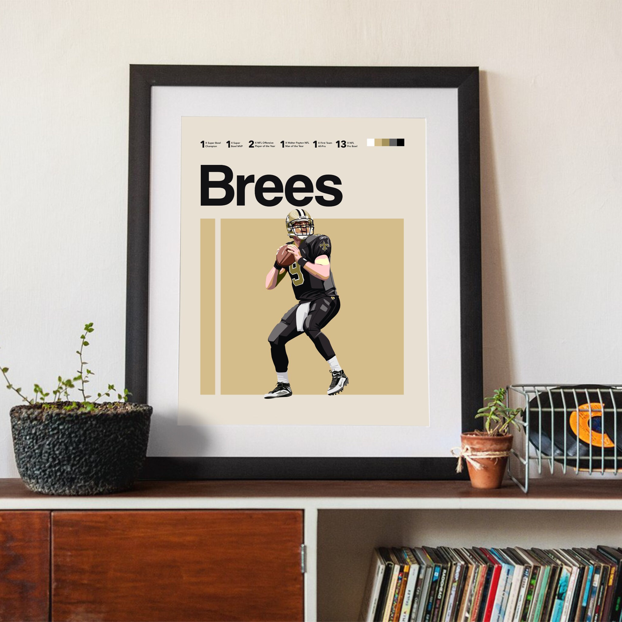 Drew Brees Poster New Orleans Saints Art Print 11x14 - Etsy