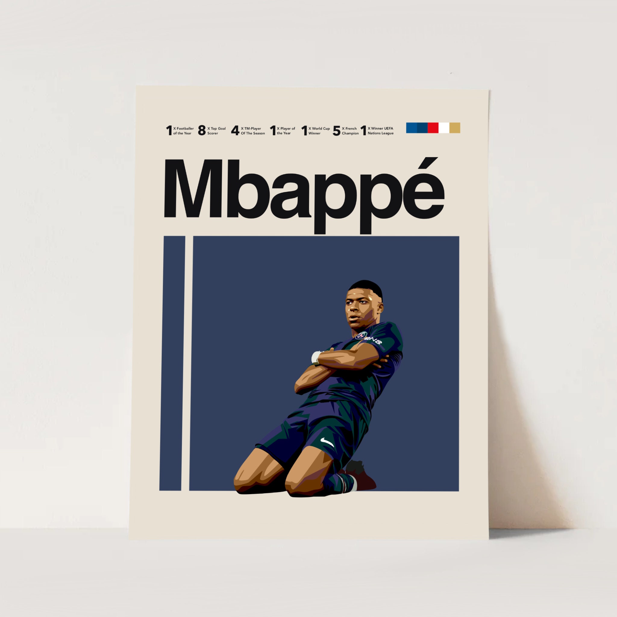 Kylian Mbappé L'équipe De France De Football Poster Starting at 16,99€ Par