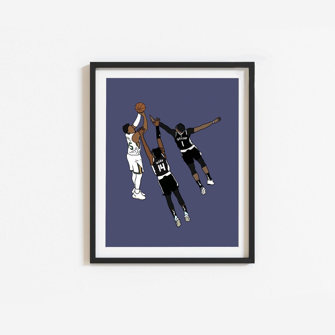 Donovan Mitchell Poster, Utah Jazz Poster, Donovan Mitchell, Spida ...