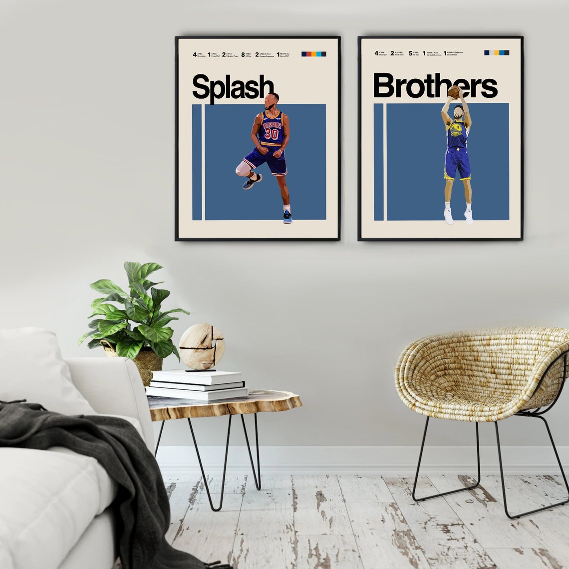 Splash Brothers Poster Golden State Warriors Art NBA Poster - Etsy