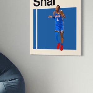Shai Holmgren Williams Giddey OKC Poster Bundle, OKC Thunder Art ...