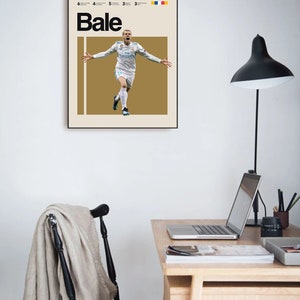 Gareth Bale Inspired Poster, Real Madrid Poster Minimalist, Helvetica ...