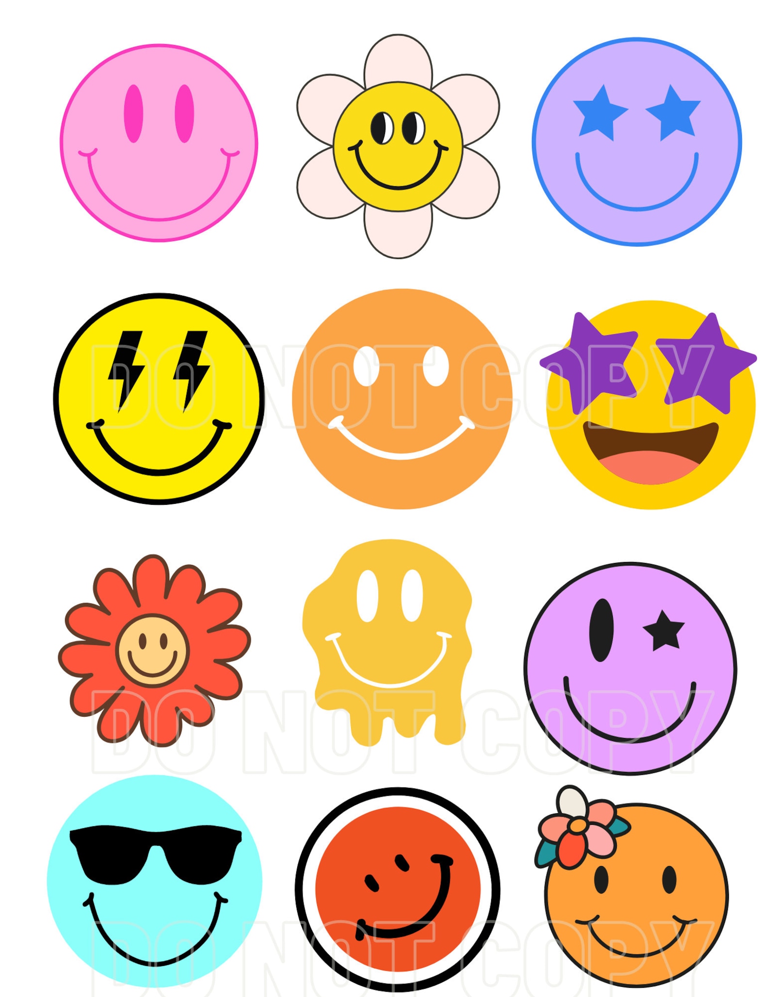 Smiley Face Digital File PNG Smiley Face T-shirt Design Smiley Face ...