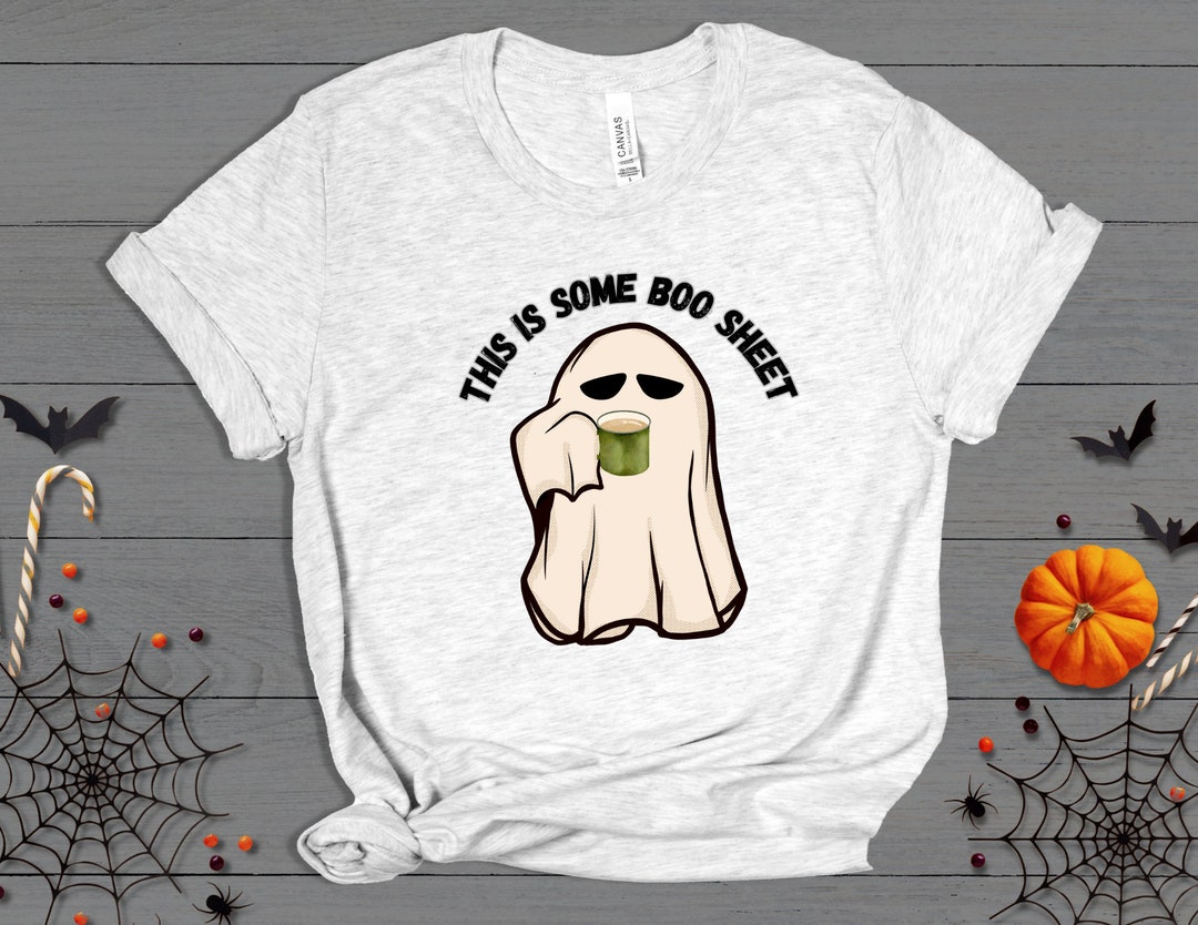 Boo Ghost PNG Digital File, Halloween Tshirt Design, Sleepy Ghost ...