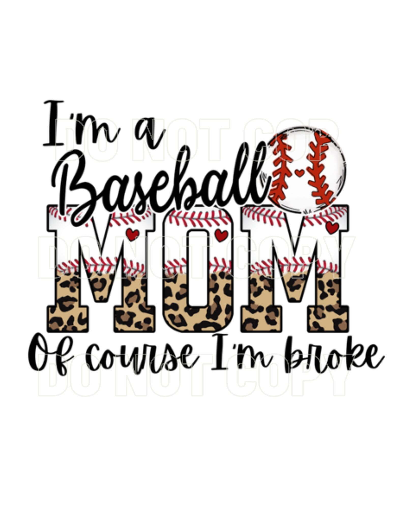 Baseball Mom PNG, Broke Humor, of Course I'm Boke, Viral Tik Tok ...