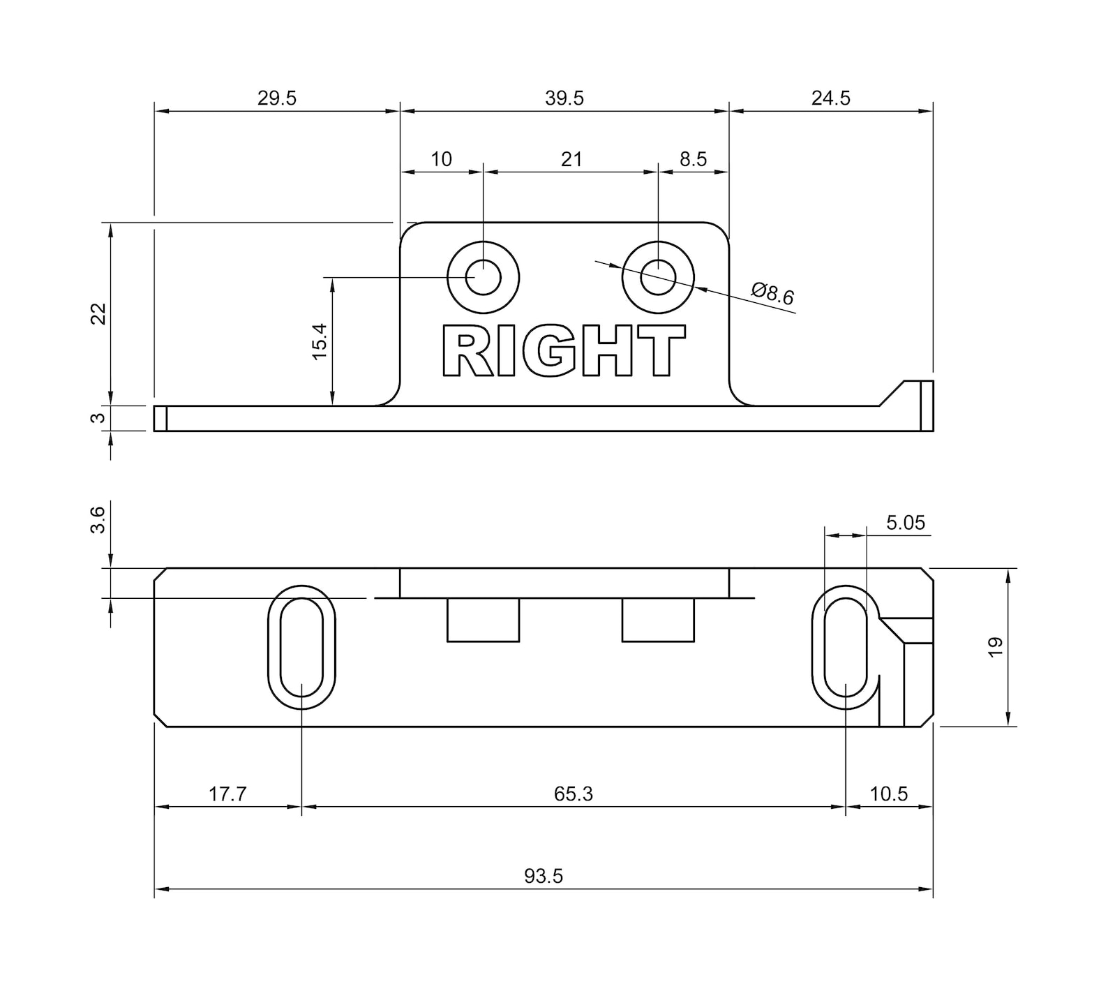 Hettich Multitech Drawer Front Connector Fixing Bracket | Etsy