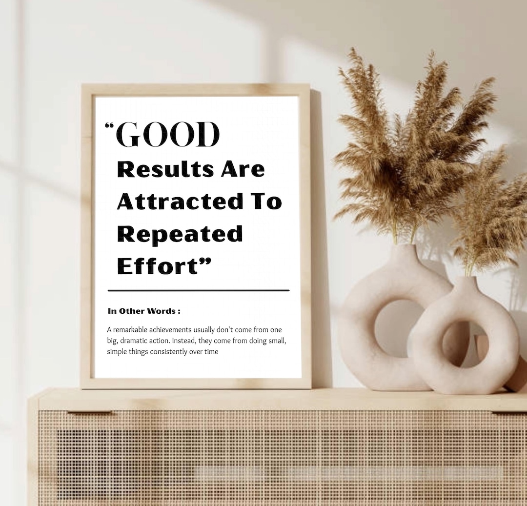 Motivational Wall Art - Effort | Printable Quote | Digital Download ...