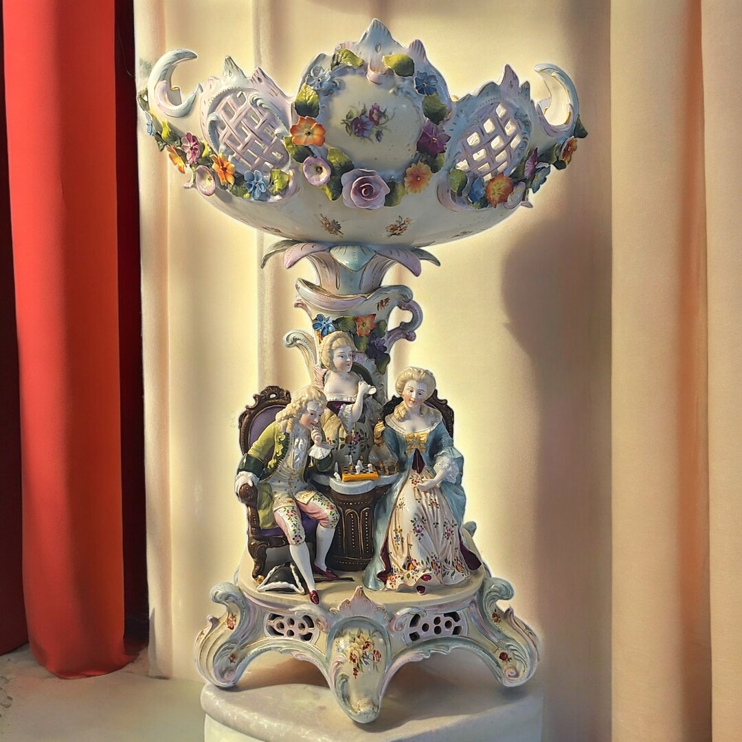 Carl Thieme Dresden Centerpiece Vintage Couple - Etsy