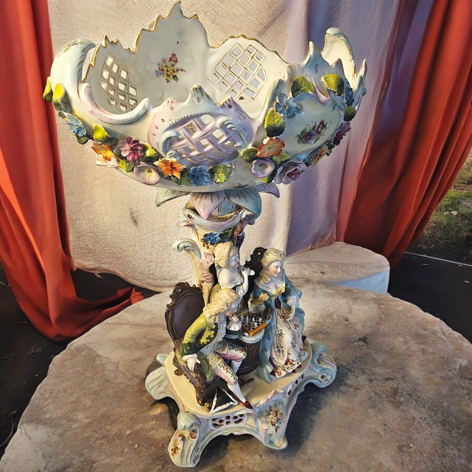 Carl Thieme Dresden Centerpiece Vintage Couple - Etsy