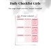 Kids Daily School Checklist | Printable Daily Routine | Daily Checklist ...