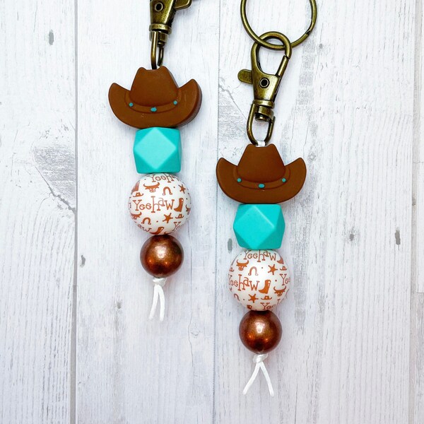 Cowboy Hat Keychain - Etsy