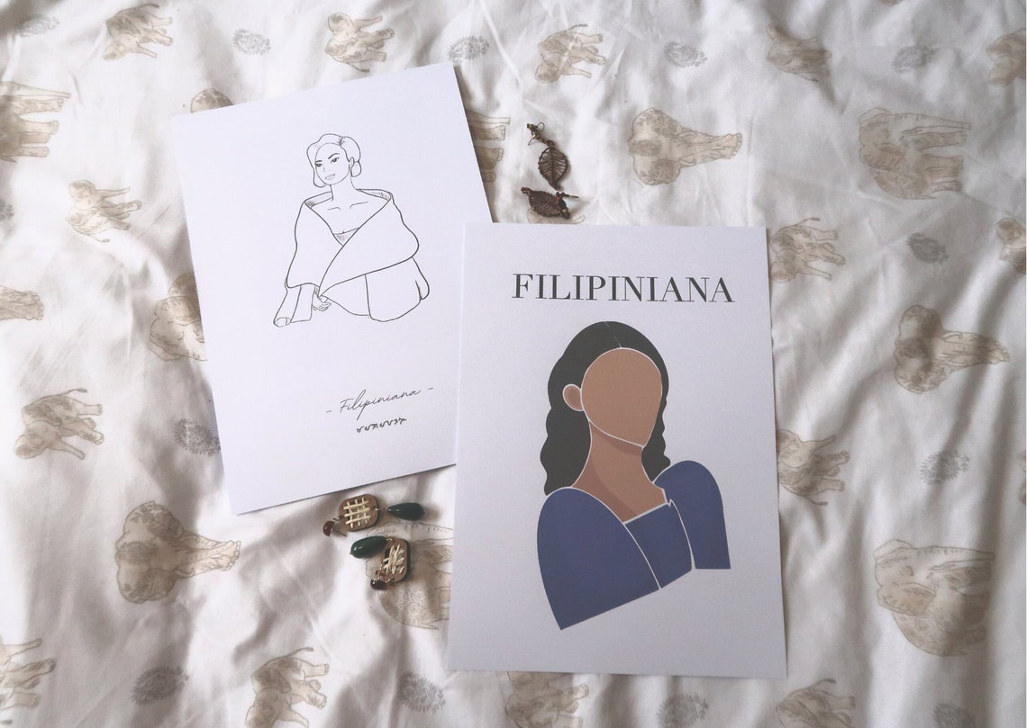 A Filipiniana Sketch Print A4 Matte | Etsy