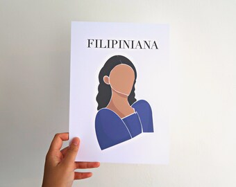 A Filipiniana Sketch, Print, A4 Matte - Etsy