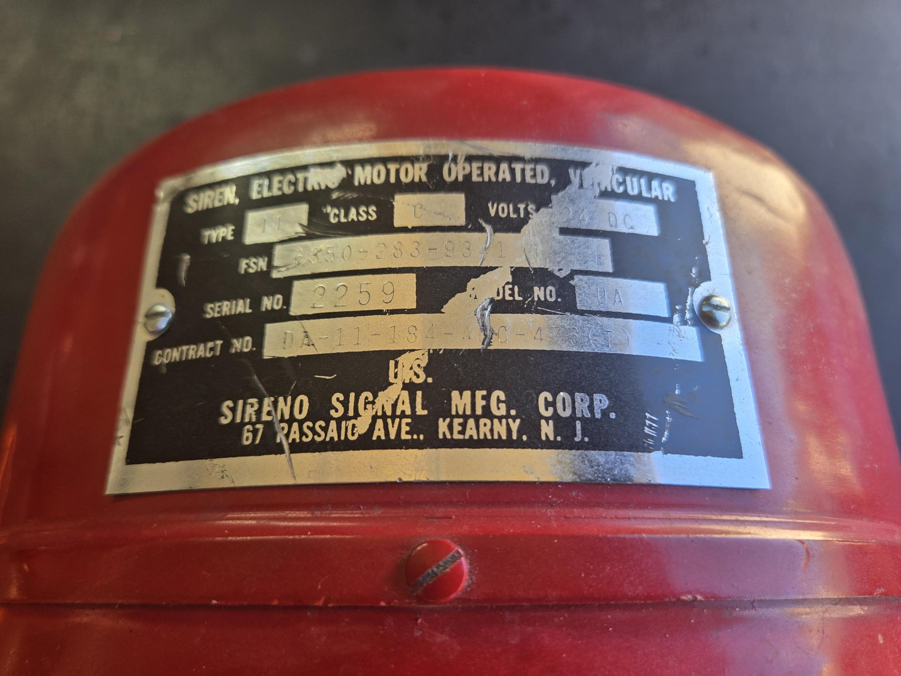 Sireno Type 11 Class C Siren, 1940's - Etsy