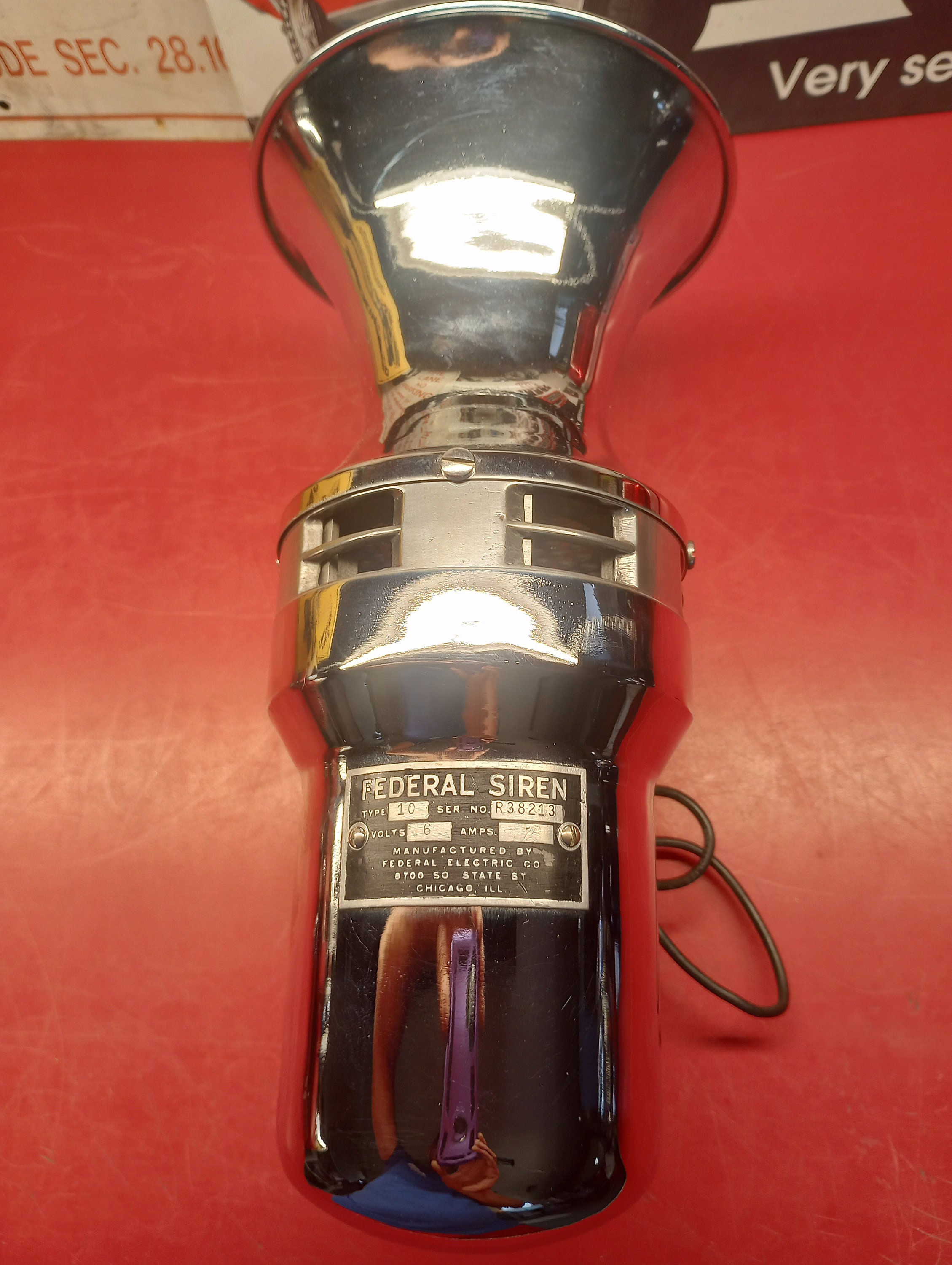 Federal Type 10 Siren by Federal Electric Co., 1940's - Etsy