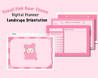 Printable Bear Weekly Planner - Etsy