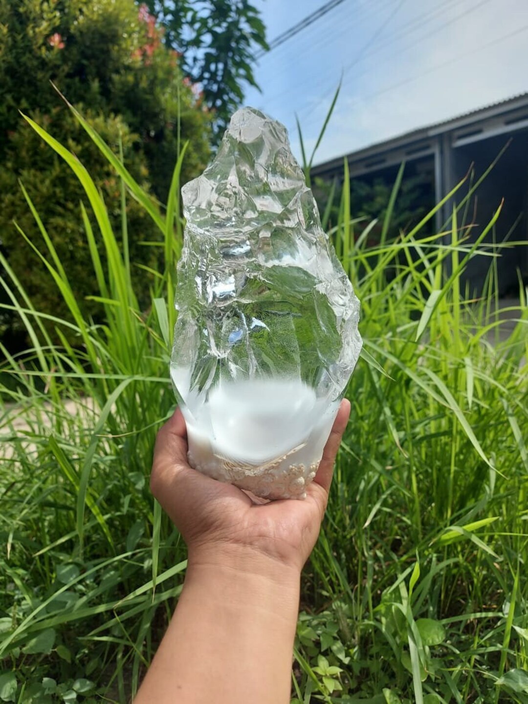 2740 Gr of Rough Andara Crystal Monatomic Clear and Milky White - Etsy
