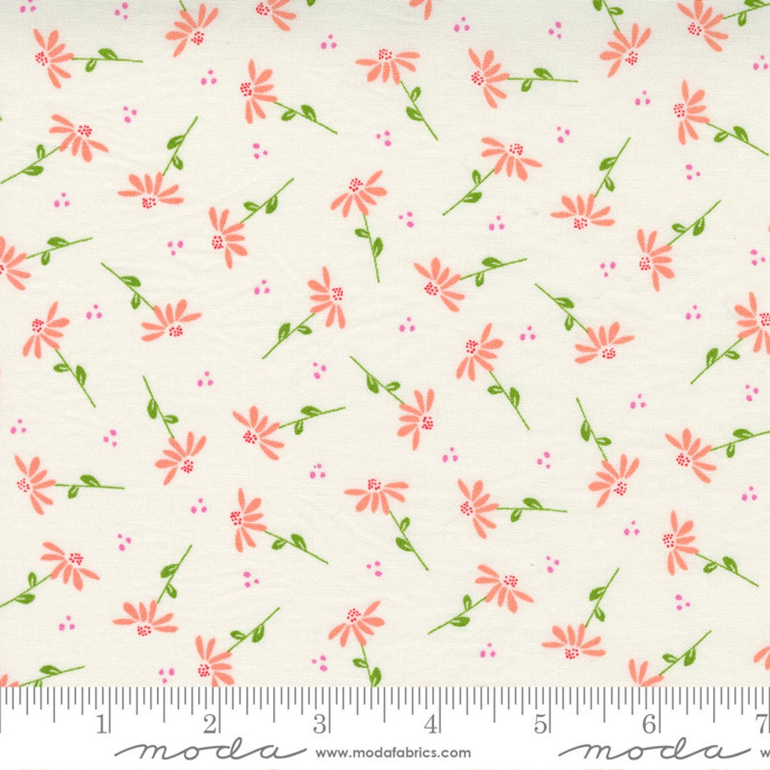 Daisy in Ivory, Sincerely Yours by Sherri and Chelsi, Moda, 1/2 Yard - Etsy
