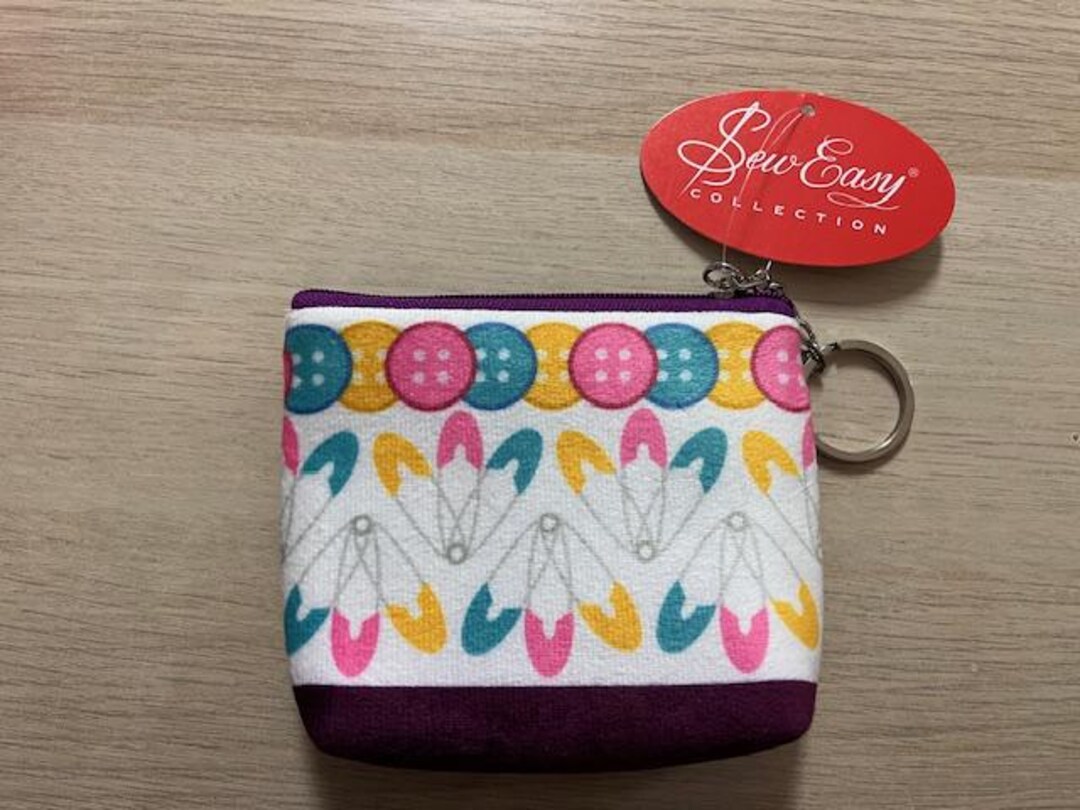 Key Chain Zipper Pouch - Buttons and Pins - Etsy