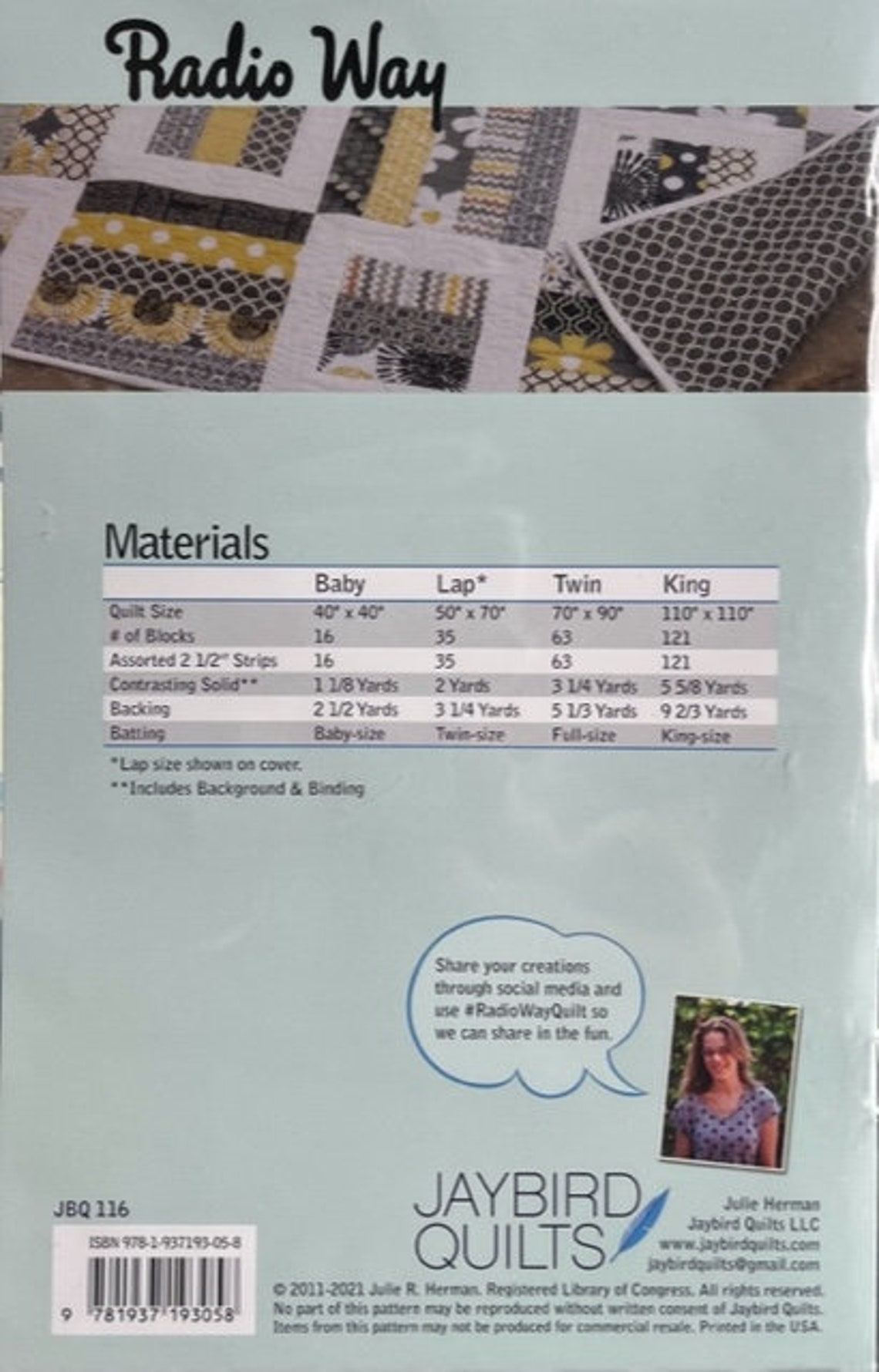 Pattern Radio Way by Jaybird Quilts - Etsy