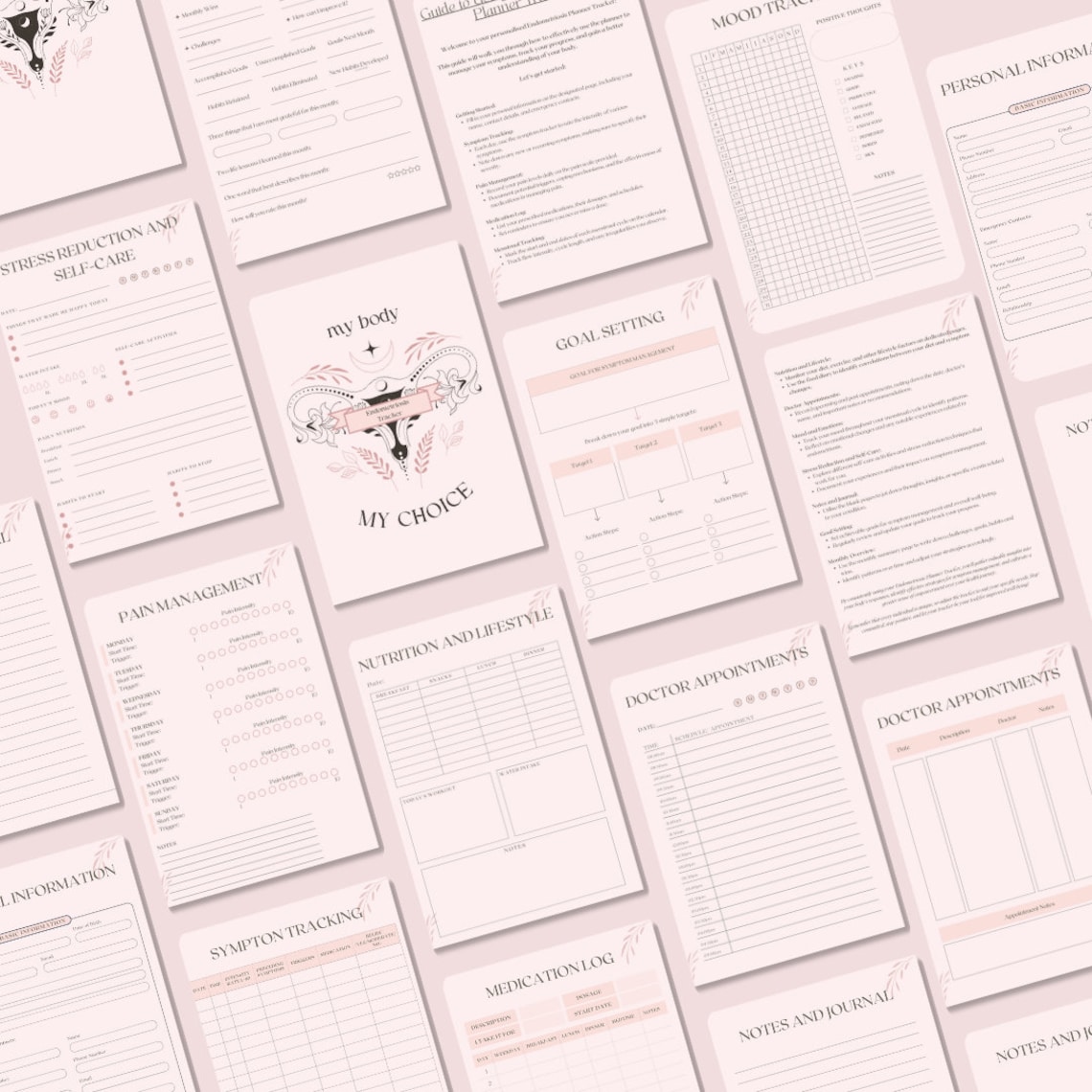 Endometriosis | Endo | Printable Planner Tracker | Diary ...