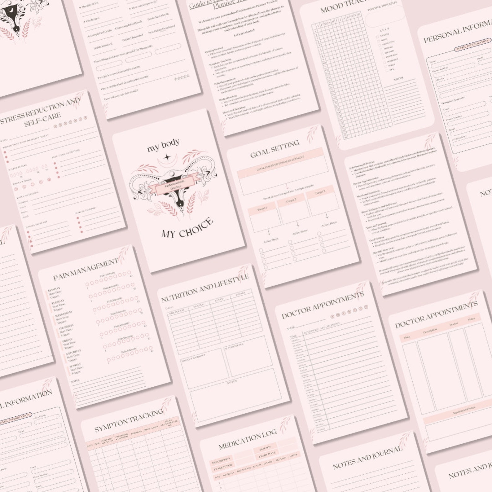 Endometriosis | Endo | Printable Planner Tracker | Diary ...