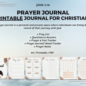 Prayer Journal | Digital Prayer Journal | Prayer Planner | Prayer Notes ...