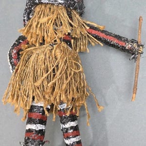 African Tribal Makishi Folk Art Spirit 11" Doll Masked Dancer - Etsy