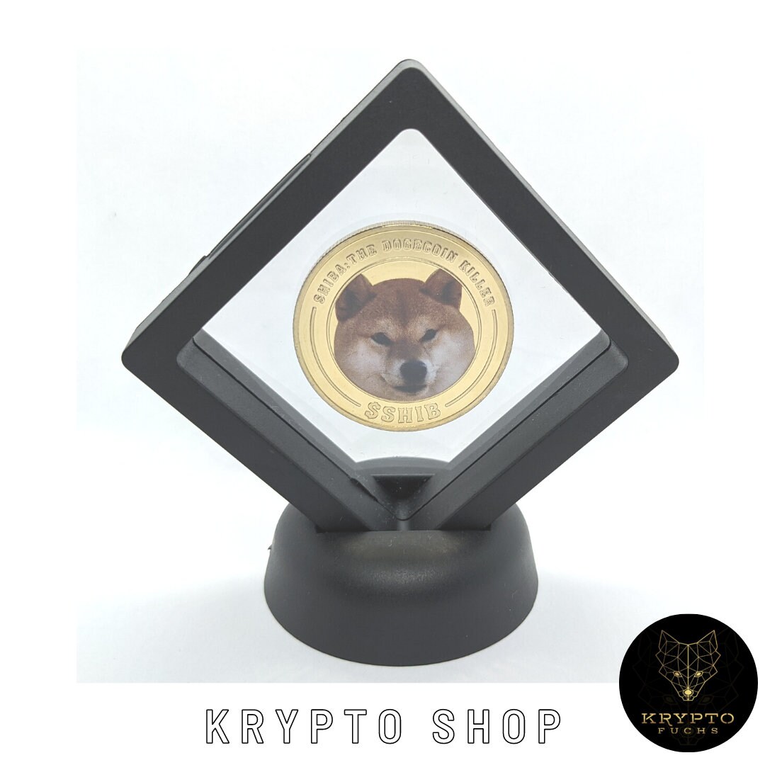 Shiba Inu SHIB Gold Crypto Coin Collectible Coin Collectible - Etsy