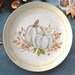 Fall Pumpkins Dinner Plate Floral Pumpkins Plate Set Thanksgiving ...