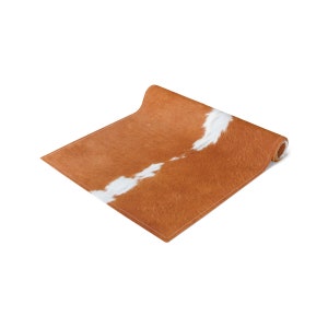 Cowhide Print Table Runner Faux Cowhide Table Runner Western Table ...