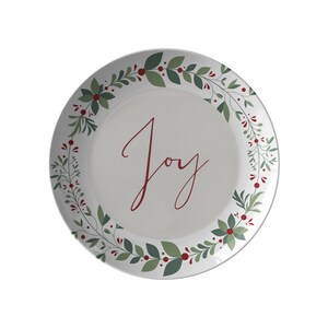 Christmas Joy Plate, Christmas Dinner Plate Set, Christmas Dinnerware ...