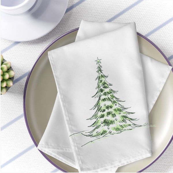 Christmas Tree Napkin - Etsy