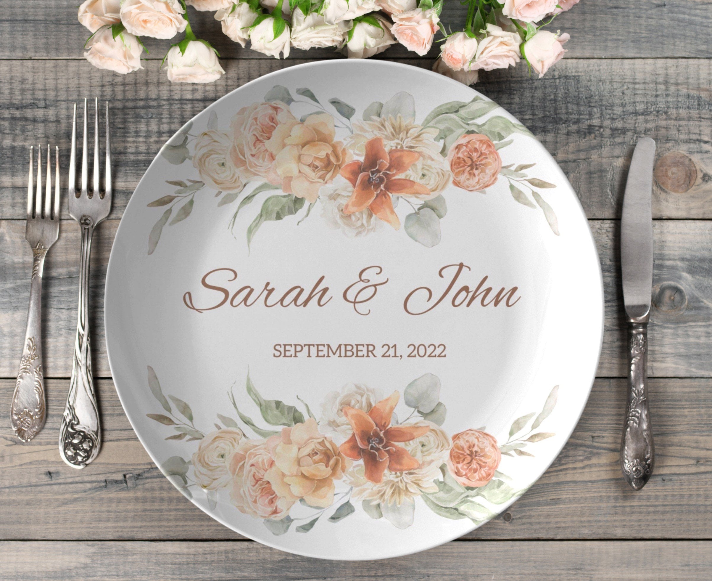 Personalized Wedding Plate Customizable Wedding Plate Mr - Etsy