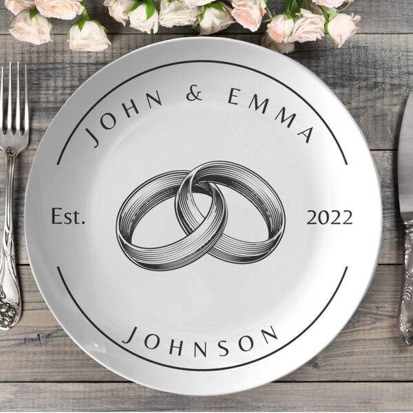 Wedding Ring Plate - Etsy