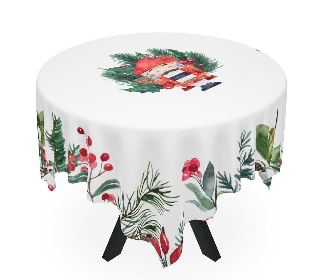 Christmas Nutcracker Tablecloth Christmas Table Cloth Holiday Table ...