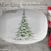 Christmas Tree Plate Set | Holiday Plates | Christmas Dinner Plate ...