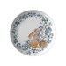 Bunny Rabbit Plate, Easter Bunny Dinner Plate, Blue Floral Spring Bunny ...