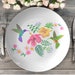 Hummingbird Dinner Plates Floral Hummingbird Plates Set - Etsy