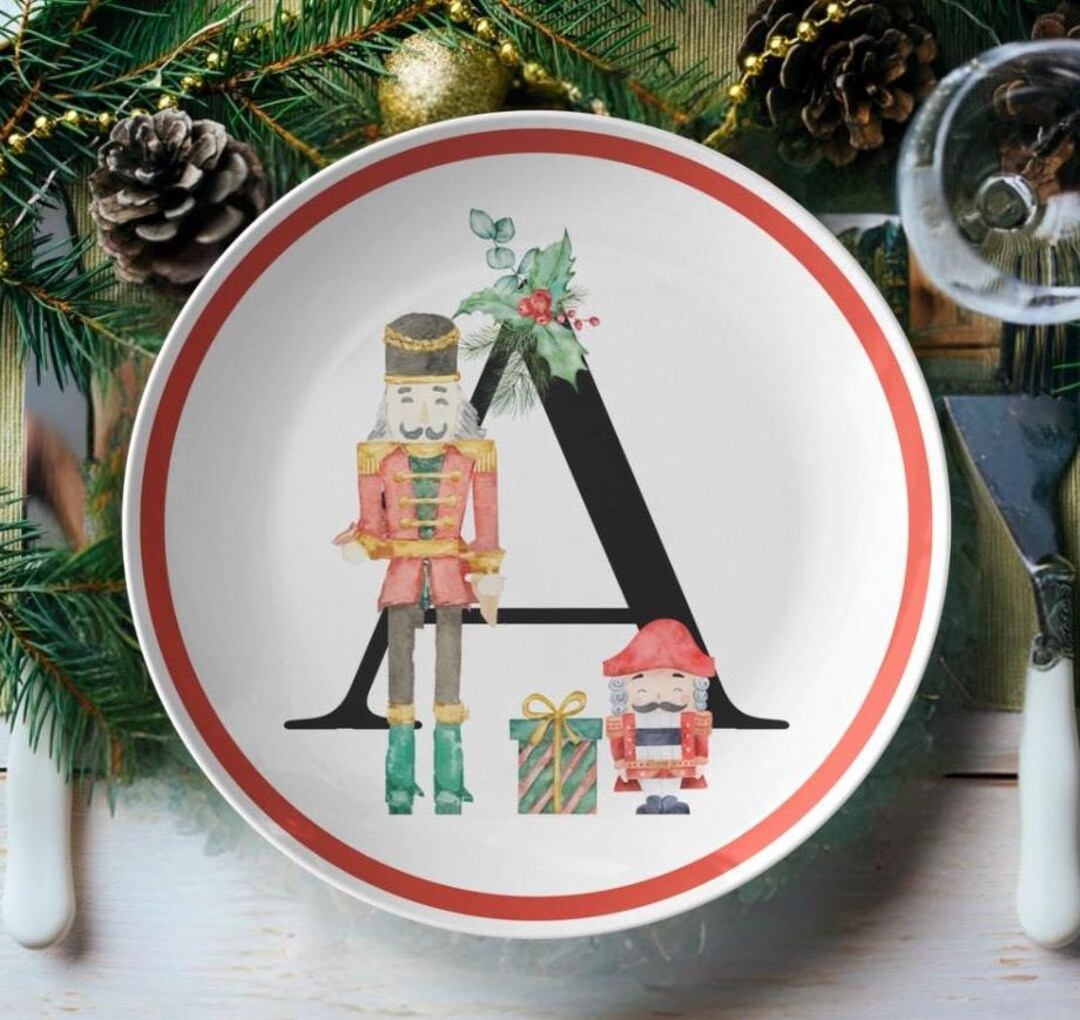Nutcracker Dinner Plates, Personalized Christmas Nutcracker Themed ...