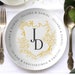 Personalized Wedding Emblem Plate Monogrammed Dinner Plate - Etsy