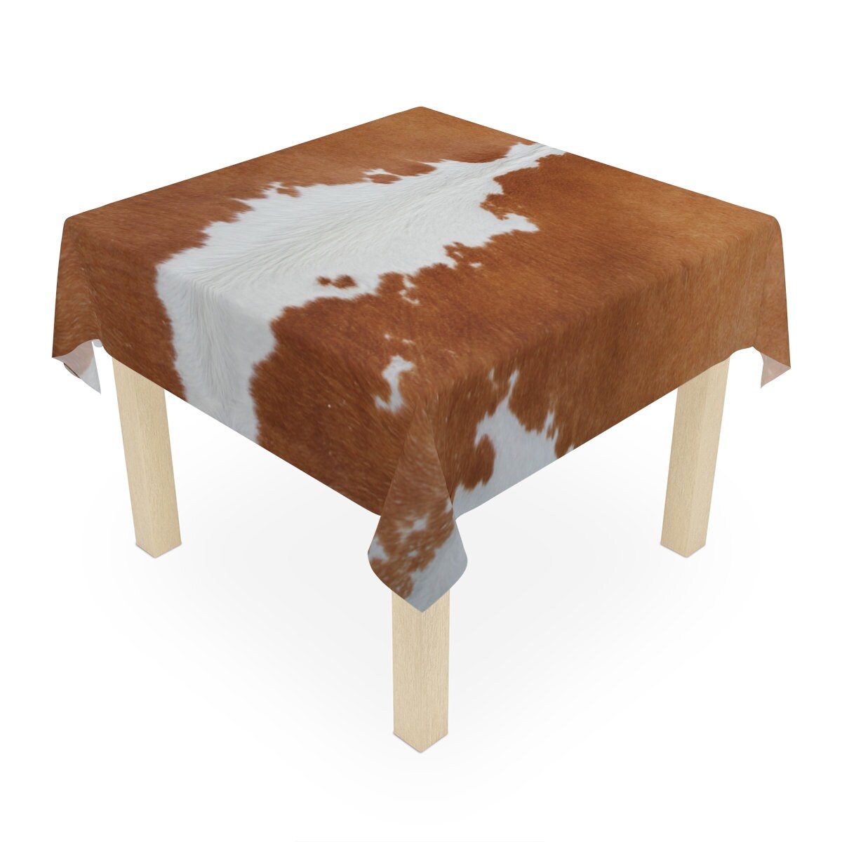 Faux Cowhide Tablecloth Cow Print Table Cloth Western - Etsy