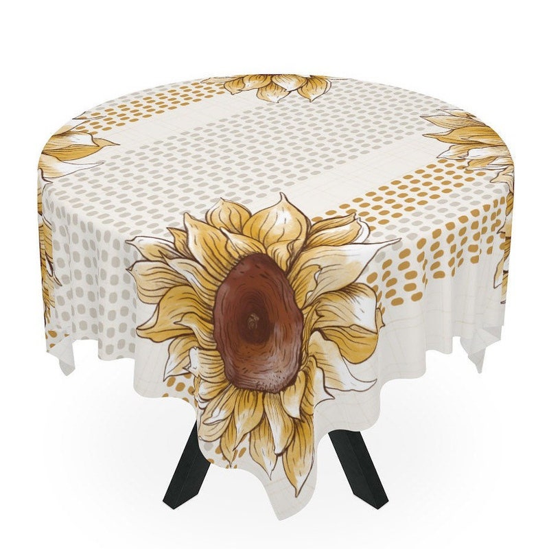 Sunflower Tablecloth - Etsy