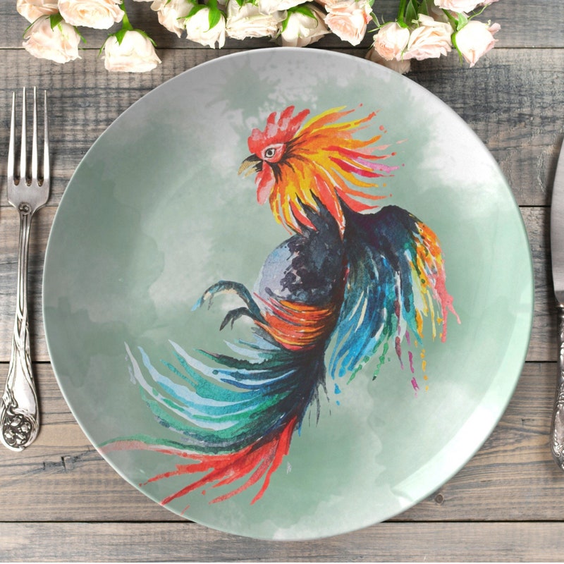 Rooster Dinnerware - Etsy