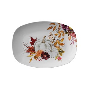 Fall Pumpkin Platter, Thanksgiving Serving Platter, Thanksgiving Dishes ...